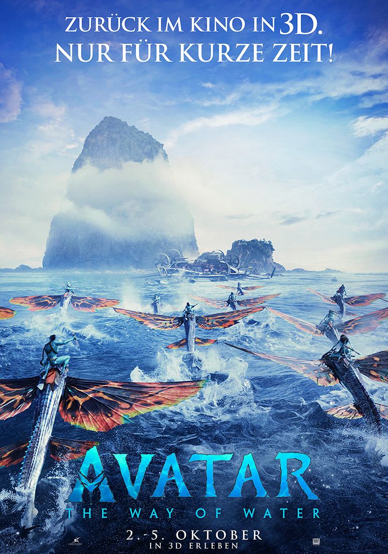 AVATAR: The Way Of Water zurück im Kino - für kurze Zeit und in 3D
